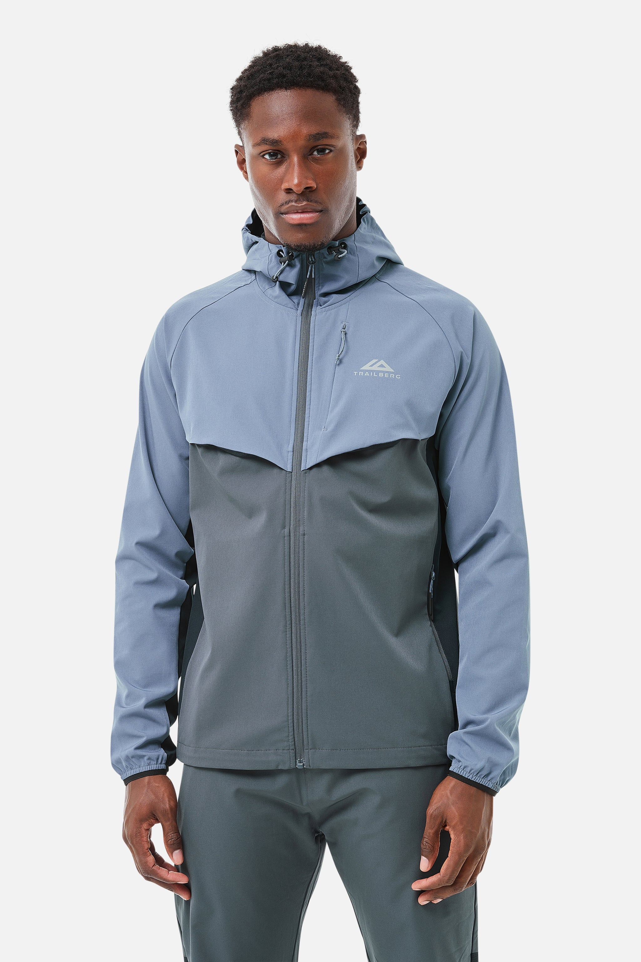 Tricolour Hood - Blue