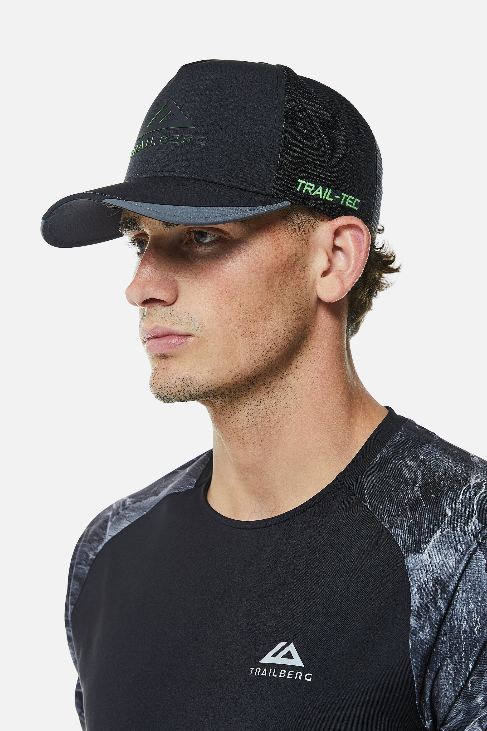 Vertex Obsidian Trucker Cap - Black/Neon Lime