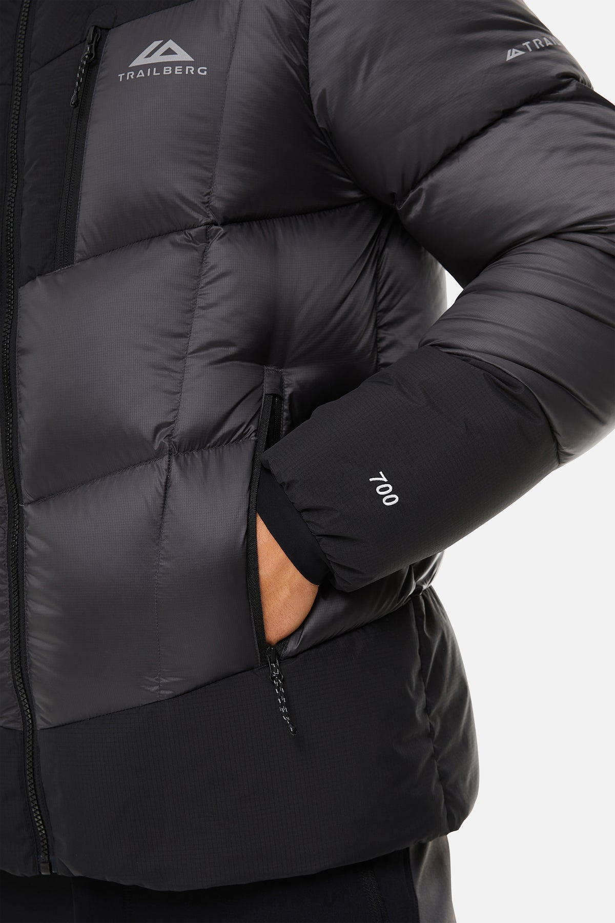 Eiger Puffer 700FP - Black/Grey