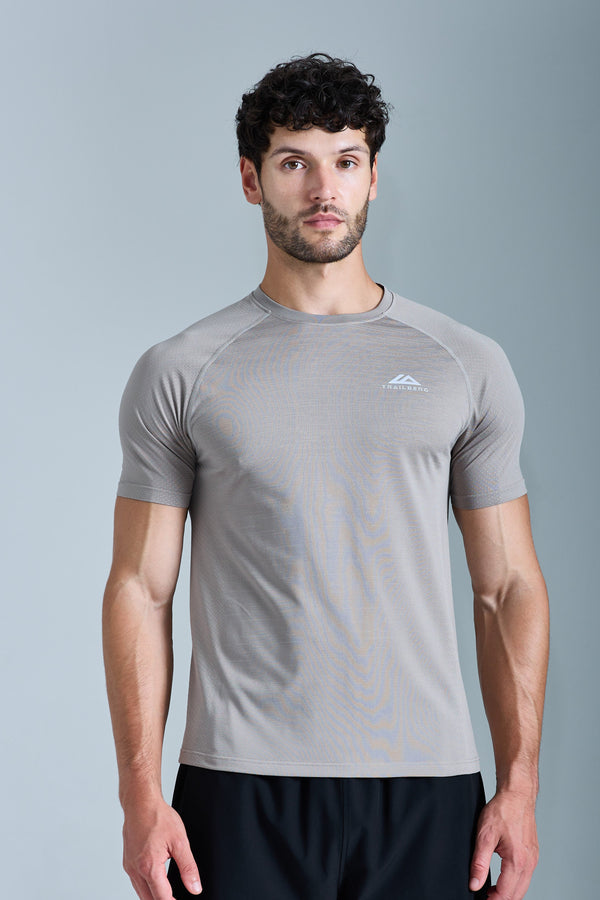 Form Seamless Tee - Pale Taupe/Dune White