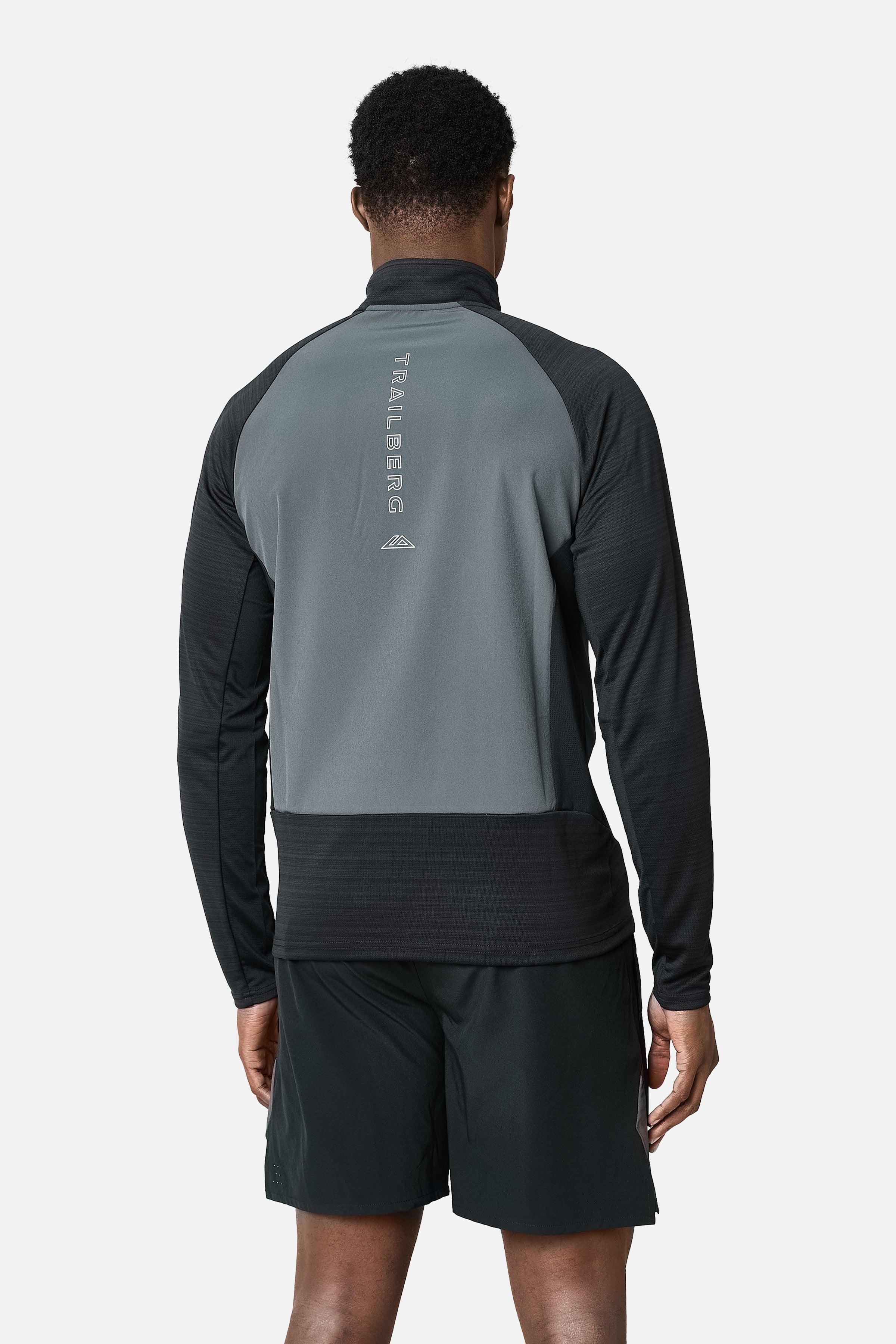 SS26 Cloud 1/4 Zip - Black/Volcano Grey